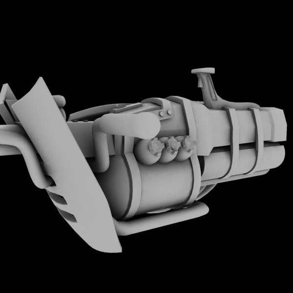 3d model incinerator fallout