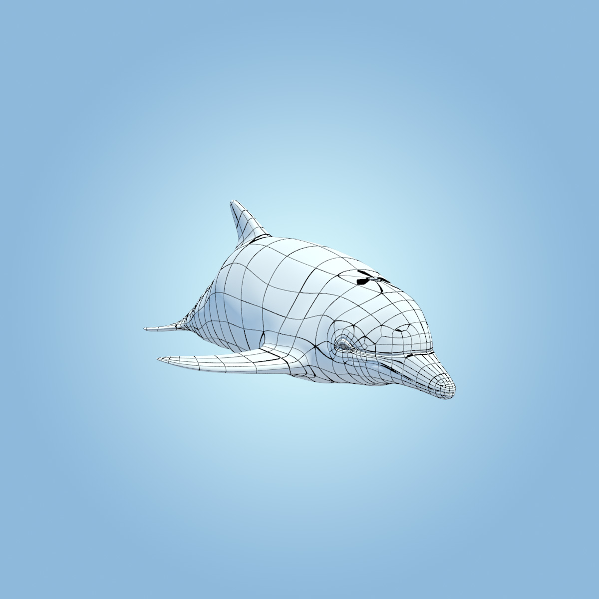 dolphin animation flippers 3d max