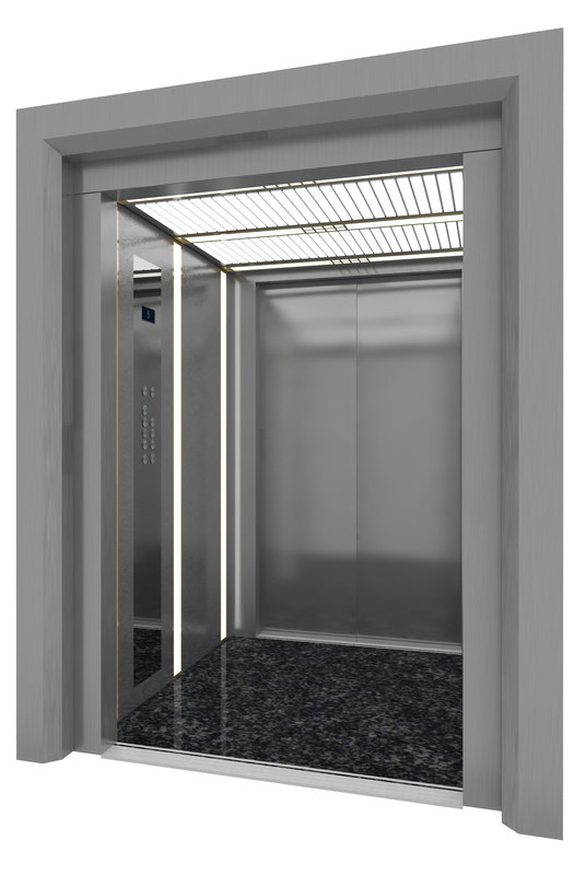 dual door elevator 3d model