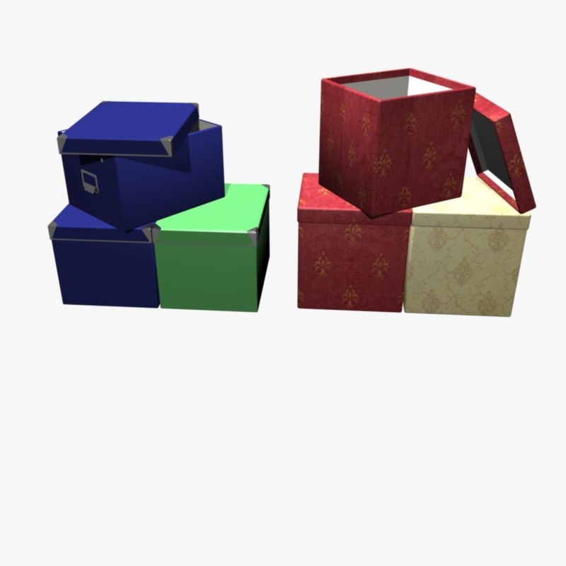 design boxes 01 3d model