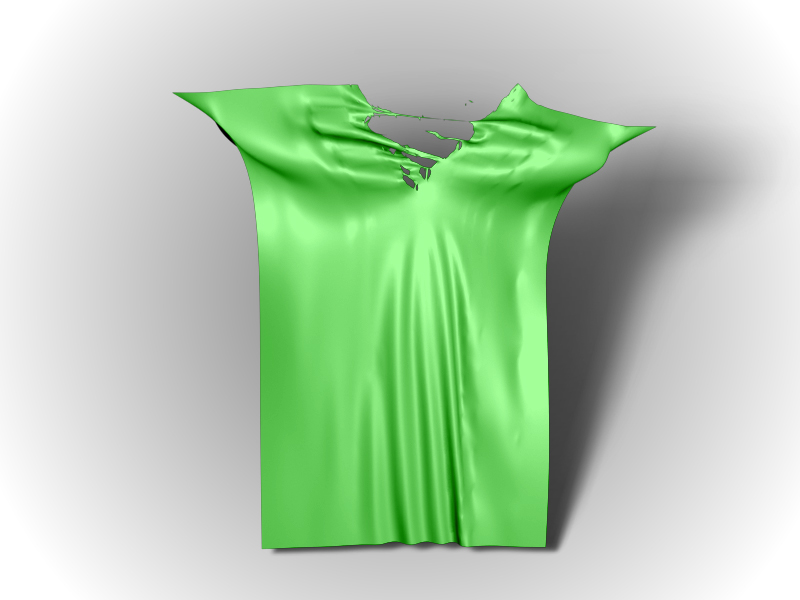 3d cloth torn model