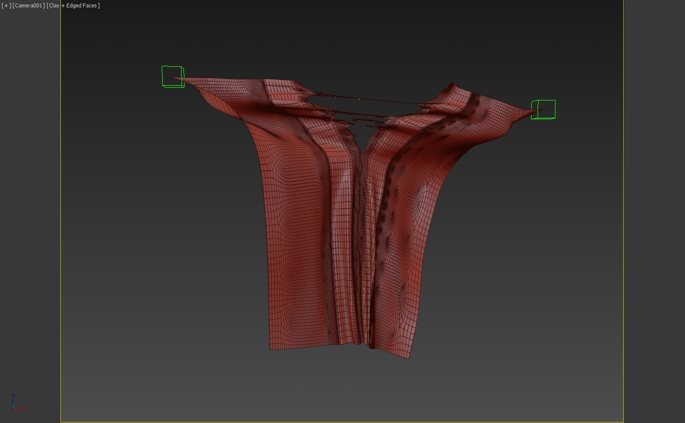 3d cloth torn model