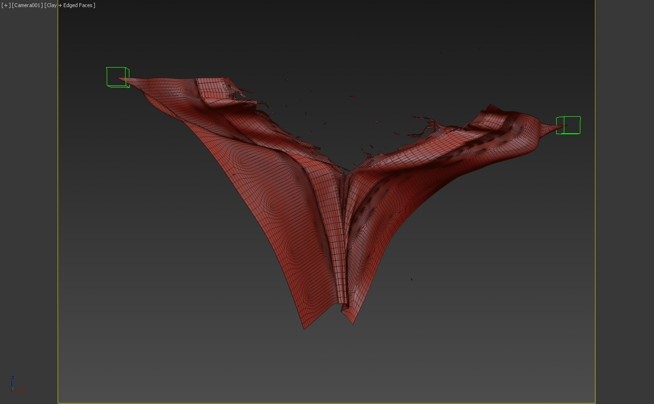 3d cloth torn model