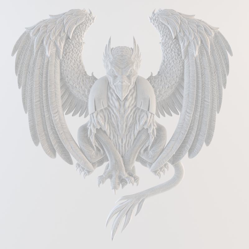 3d griffon griffin model