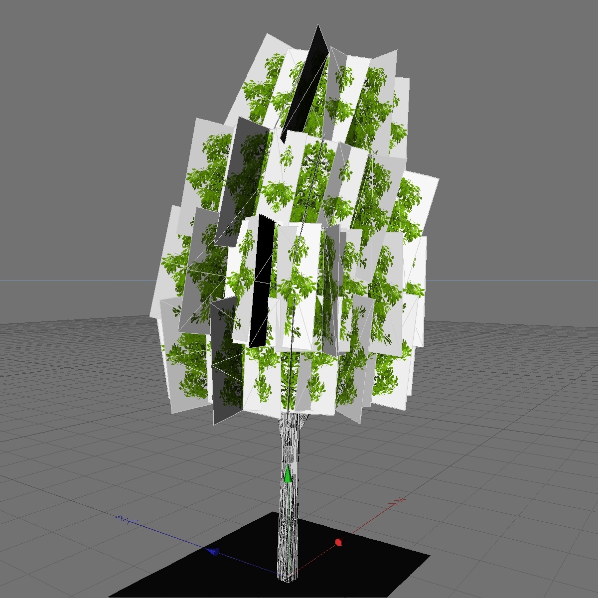 3d model pc tree