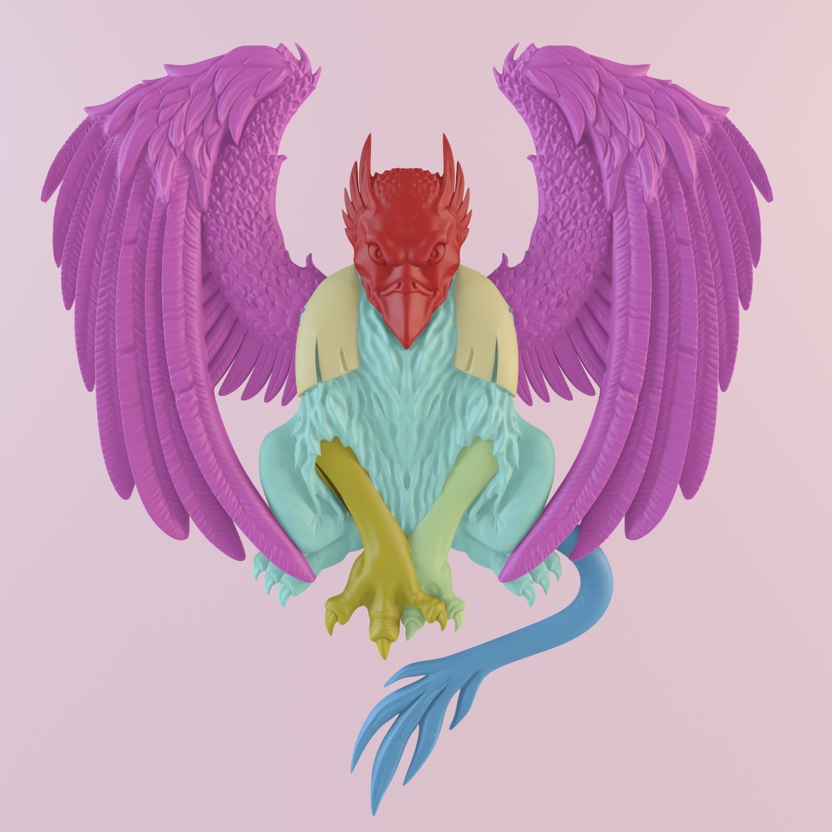 3d griffon griffin model