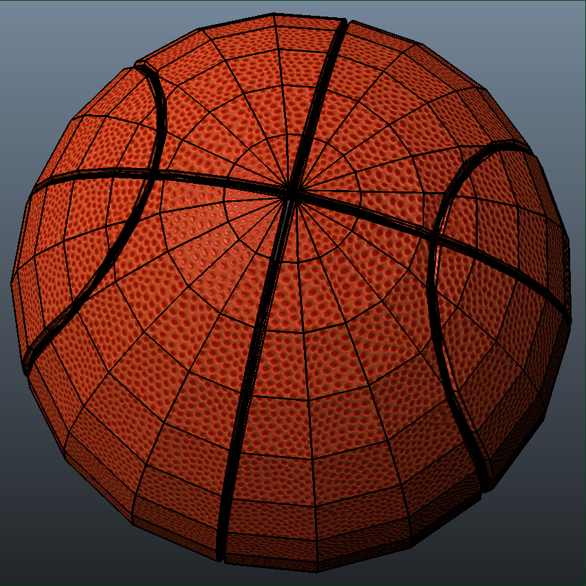 simple basketball 3d obj
