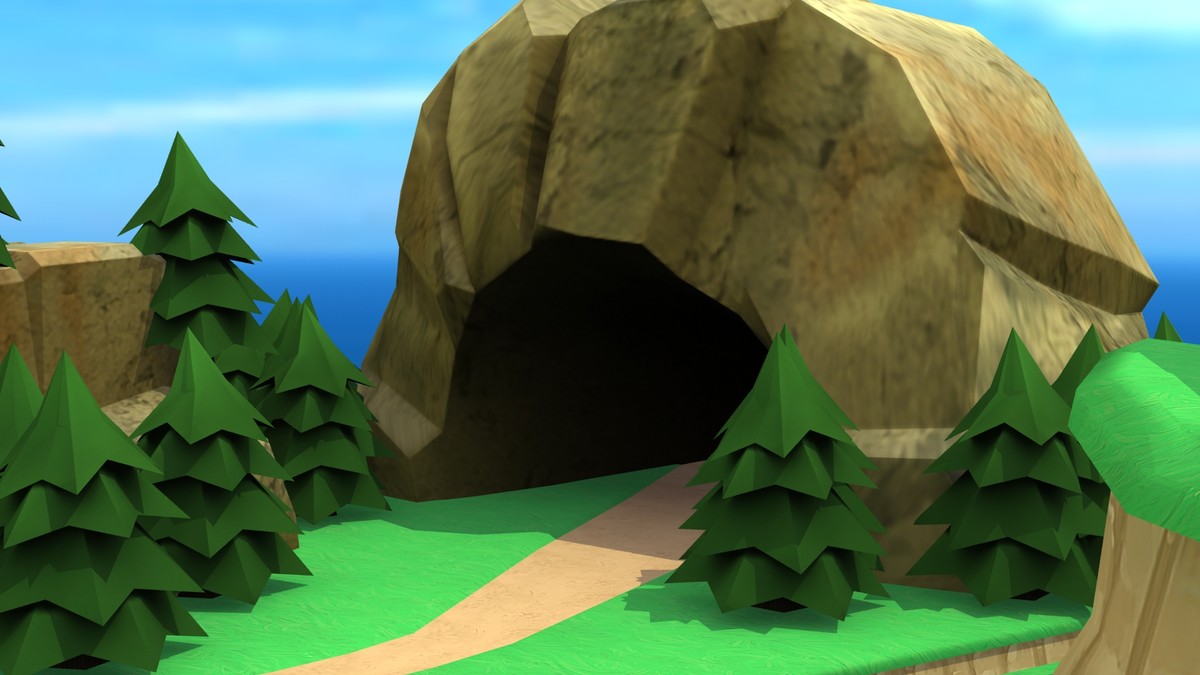 stone cave 3d 3ds