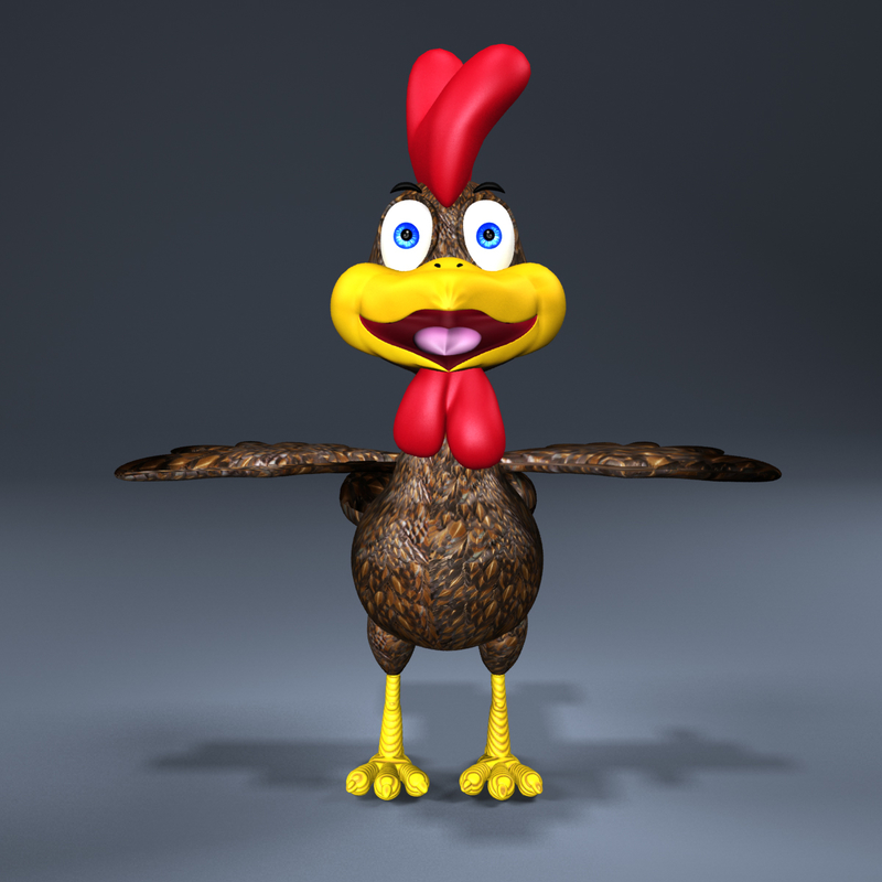 max chicken cartoon