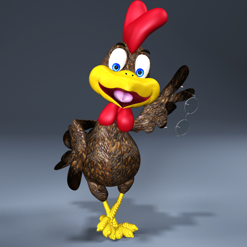 max chicken cartoon