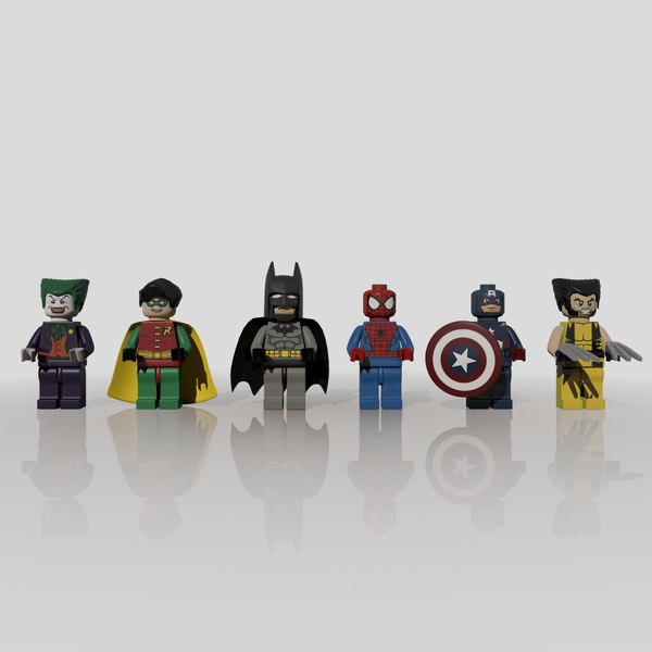 lego generic figure 3d max