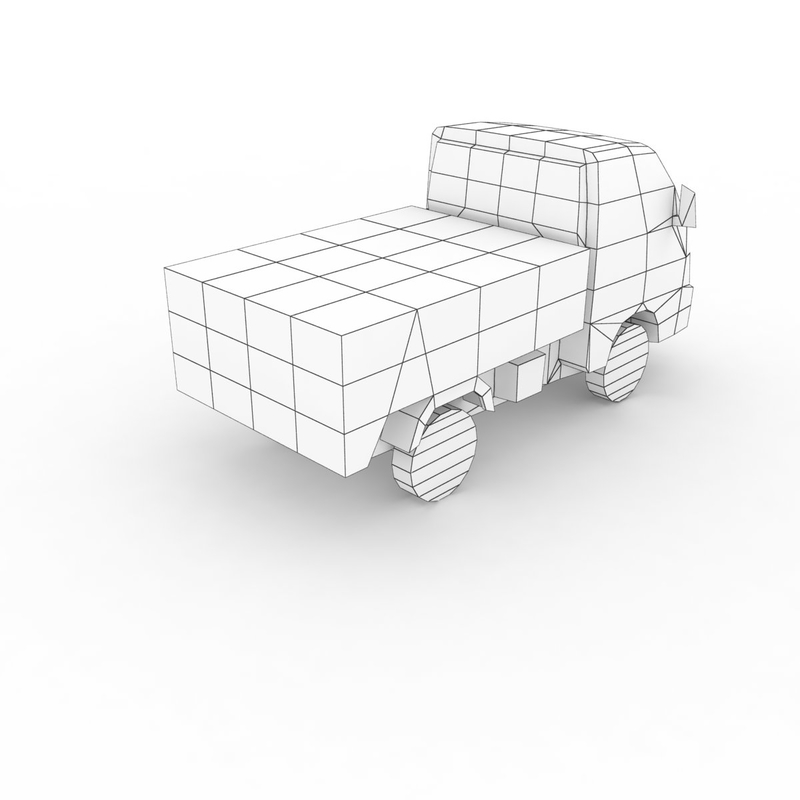3d model piaggio porter