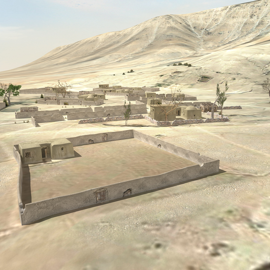 3d model afghan village