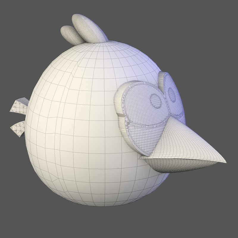 3d angry birds model