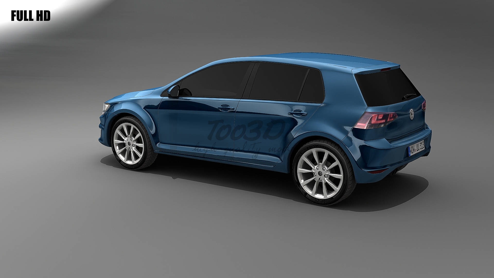 3d model golf mk7
