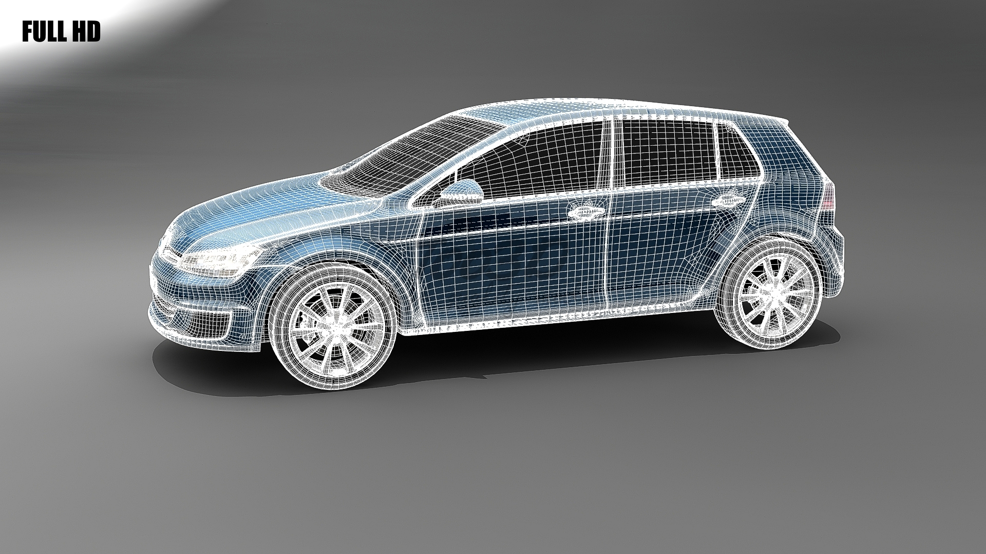 3d model golf mk7