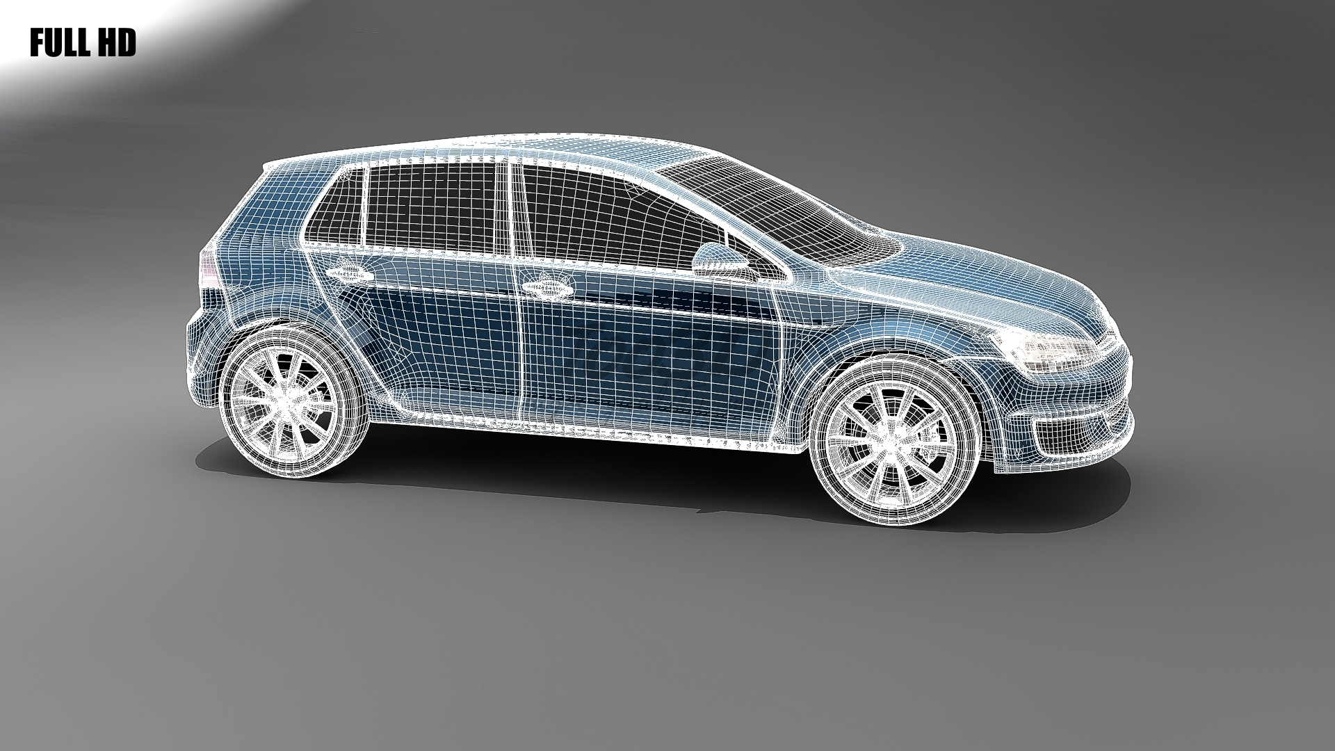 3d model golf mk7