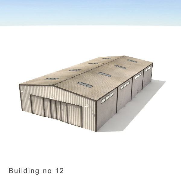 3d warehouses buildings 12 industrial