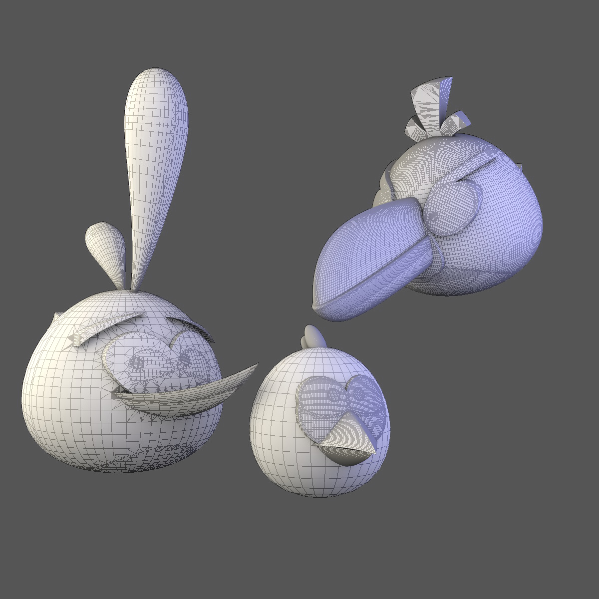 3d angry birds model
