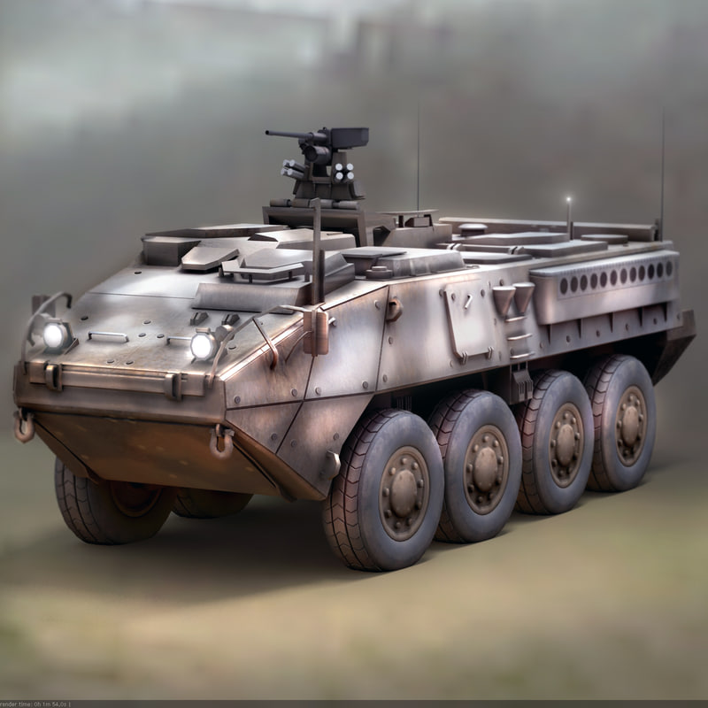 stryker icv 3d model