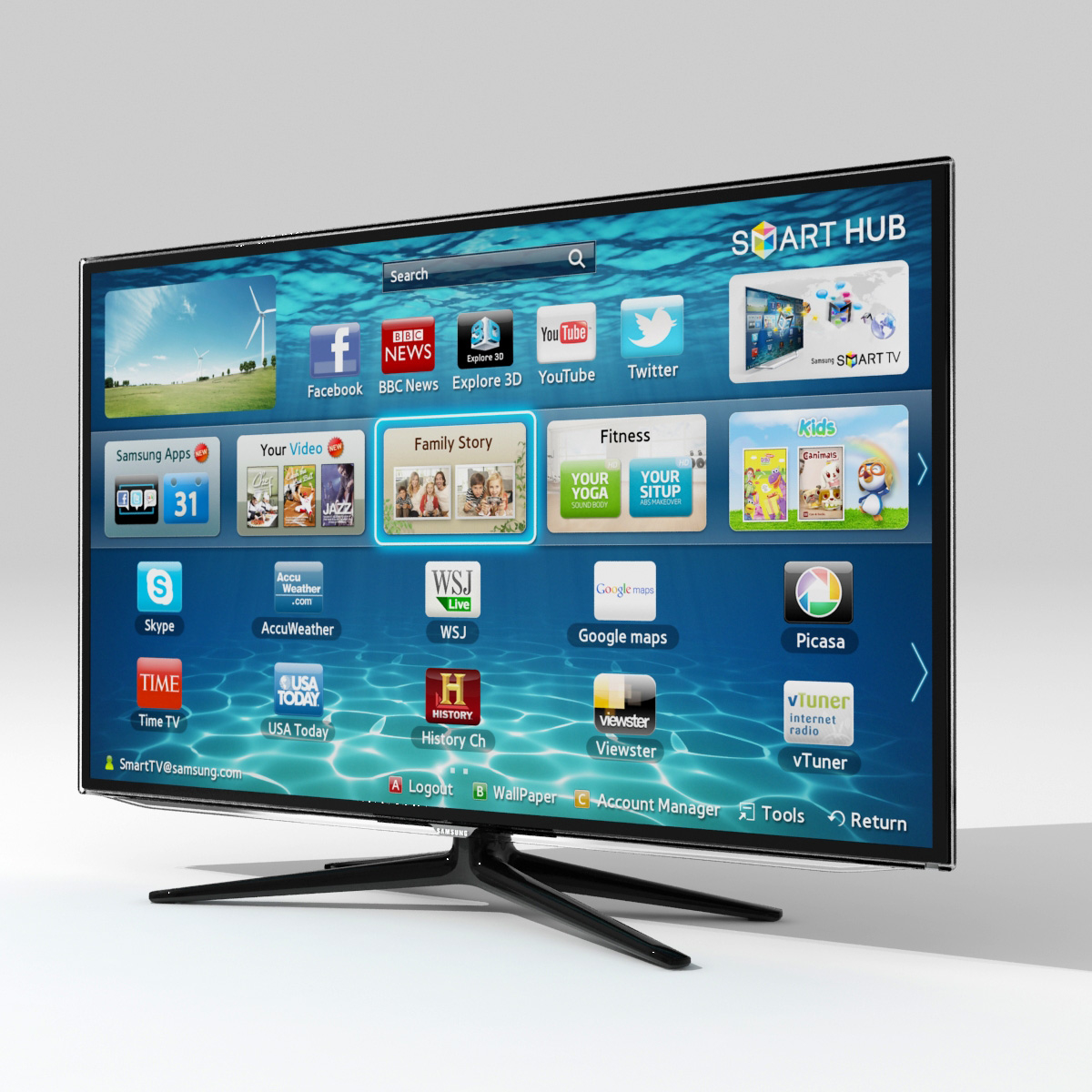 samsung ua40es6307 tv max