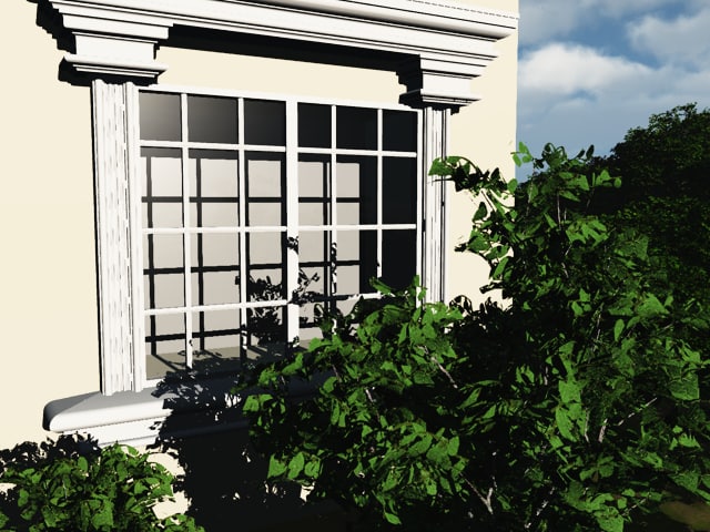window architectural home 3d model