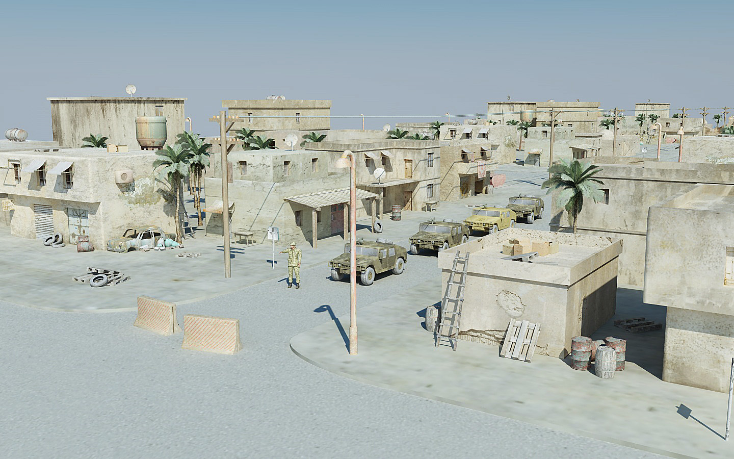 arab city 3d c4d