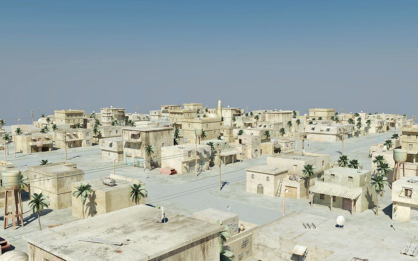 arab city 3d c4d
