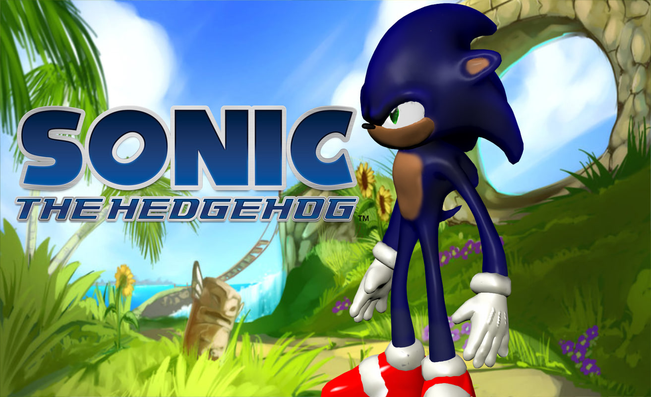 sonic hedgehog 3d model