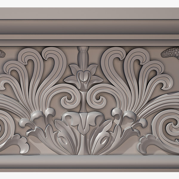 classical cornice 3d 3ds