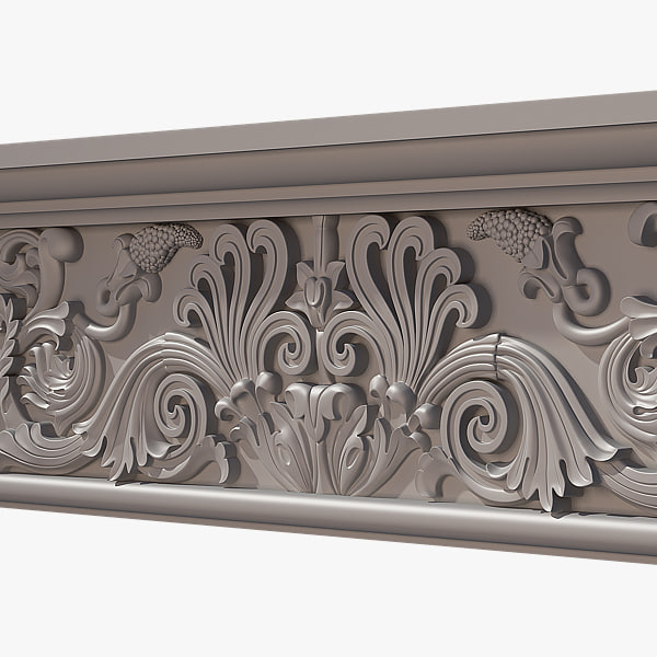 classical cornice 3d 3ds