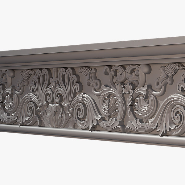 classical cornice 3d 3ds