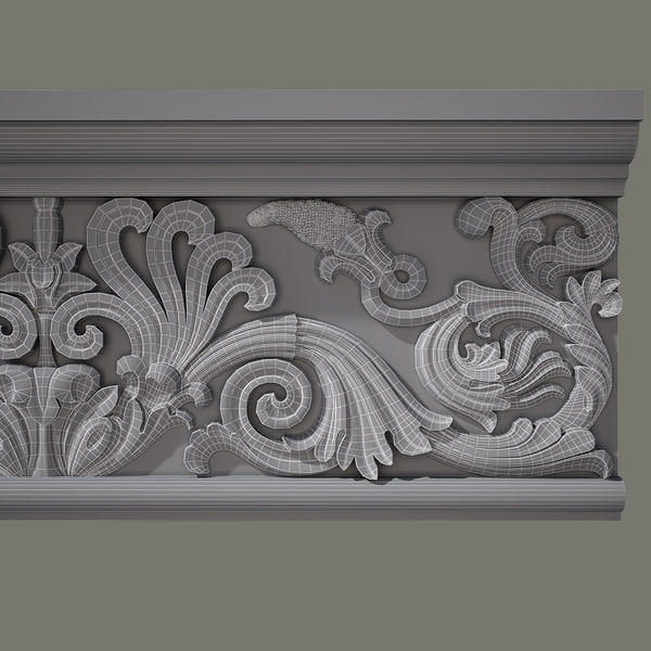 classical cornice 3d 3ds
