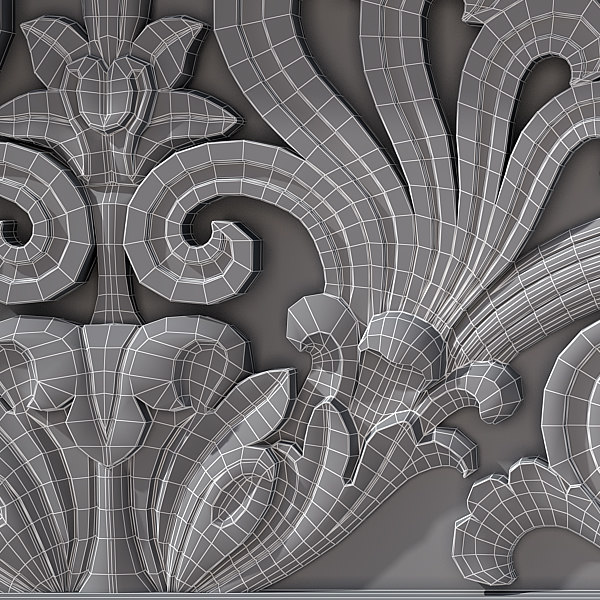 classical cornice 3d 3ds