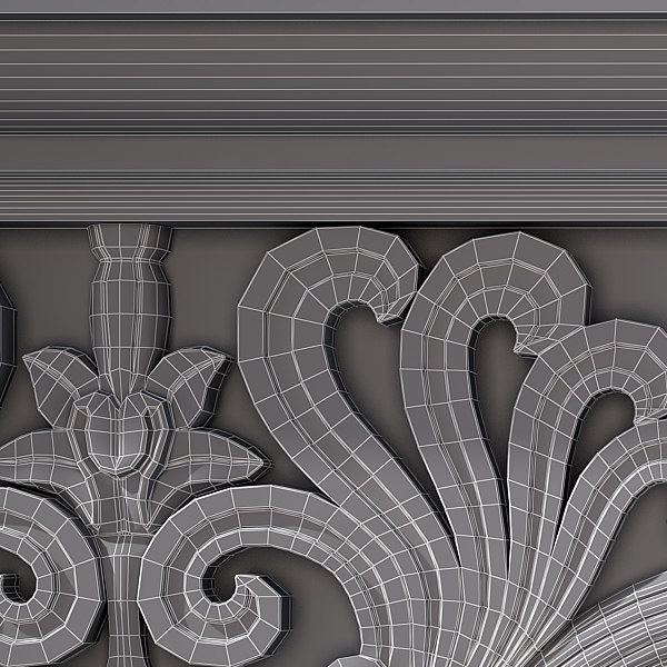 classical cornice 3d 3ds