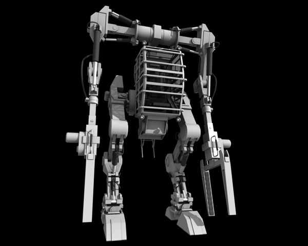 heavy utility mech obj