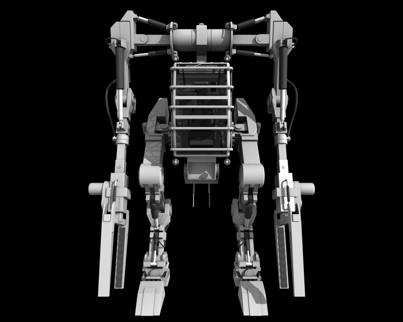 heavy utility mech obj