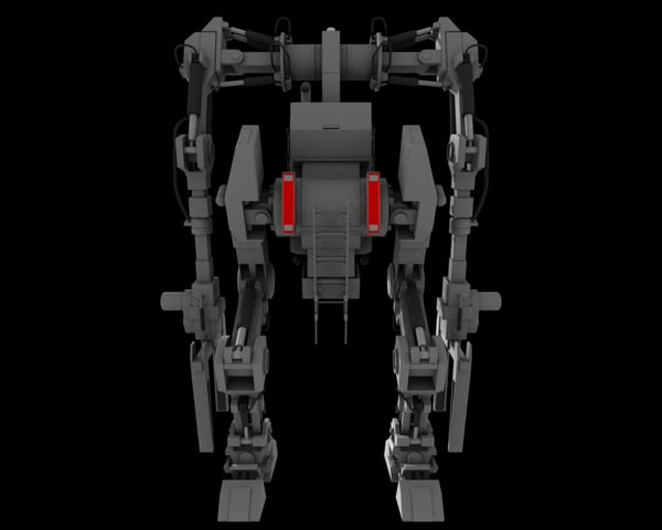 heavy utility mech obj