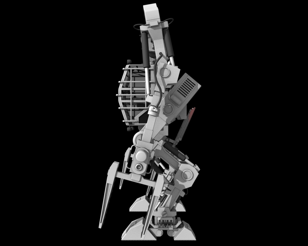 heavy utility mech obj