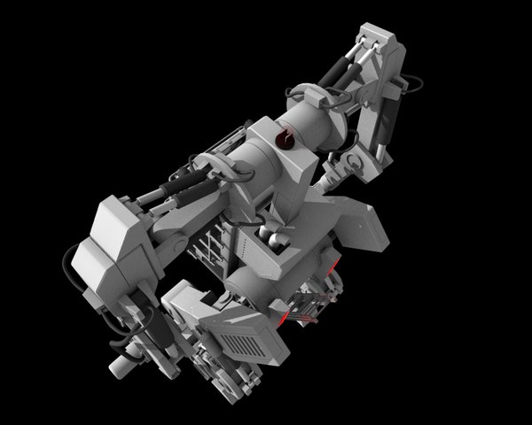 heavy utility mech obj