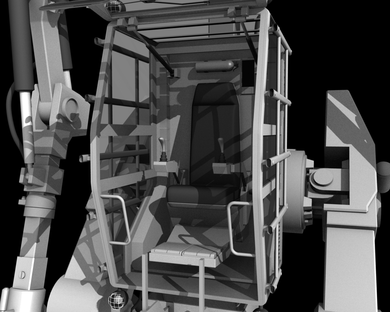 heavy utility mech obj