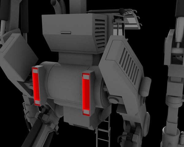 heavy utility mech obj