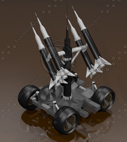 3d model rocket launcher