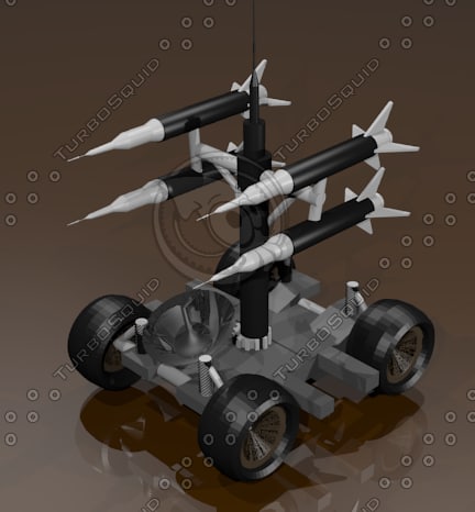 3d model rocket launcher