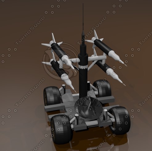 3d model rocket launcher