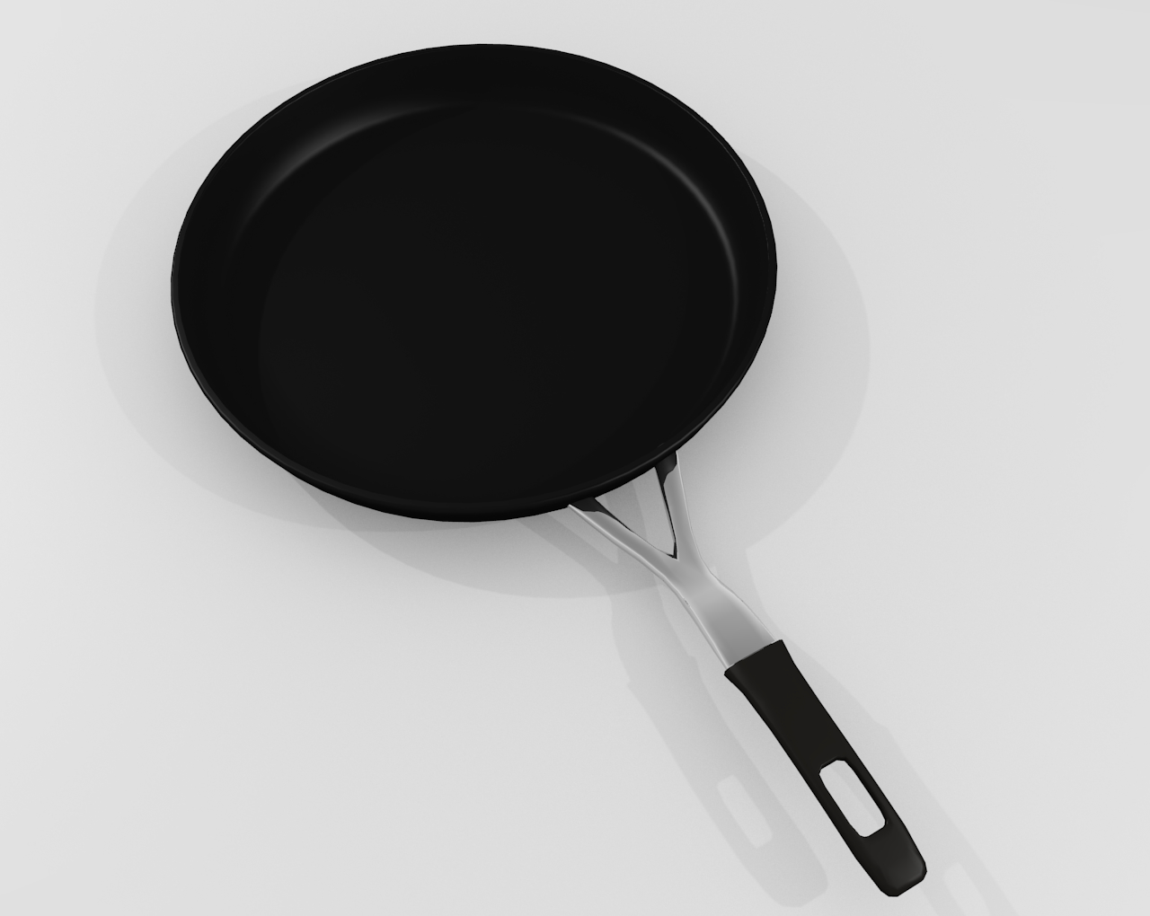 frying pan 3d obj
