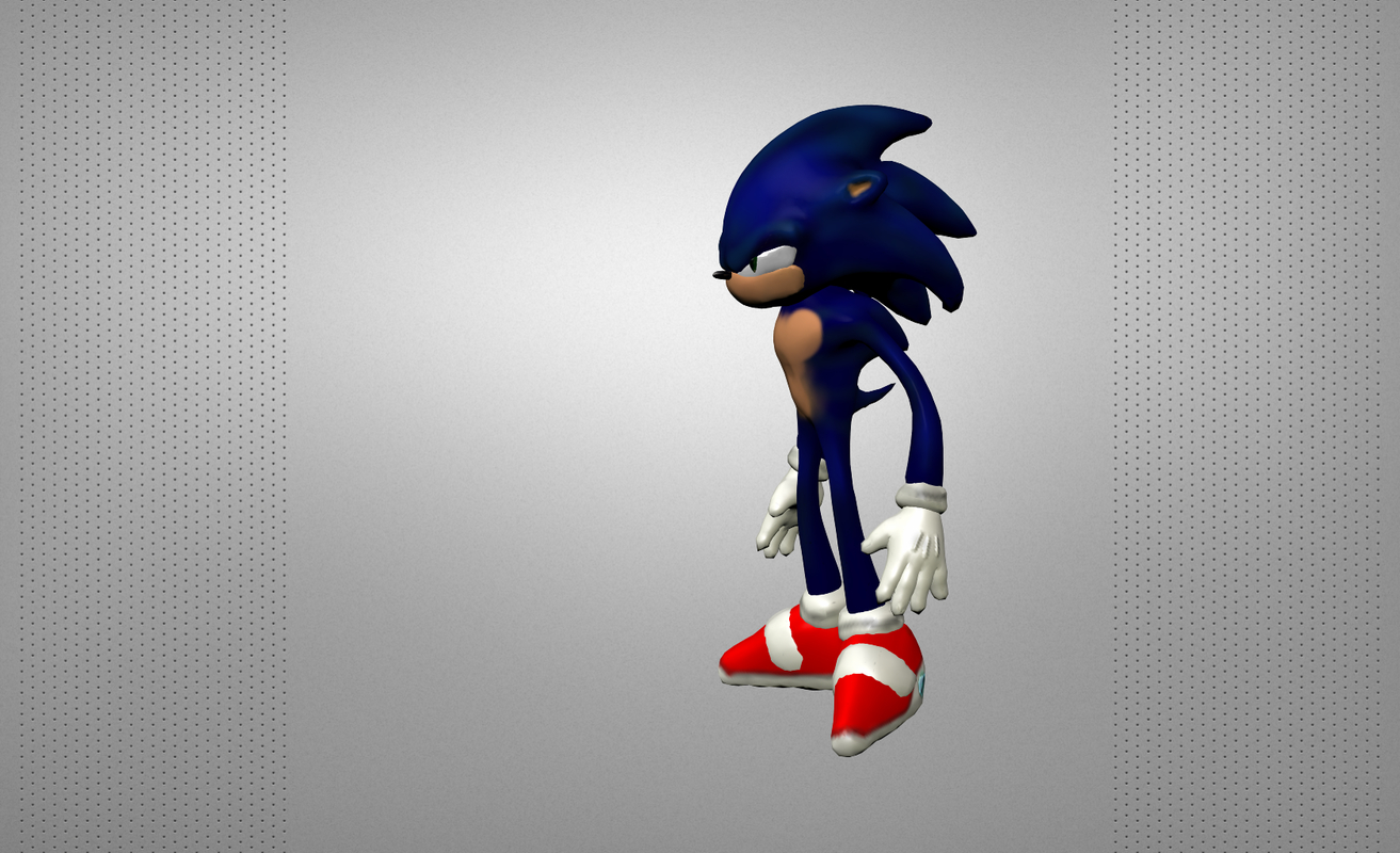 sonic hedgehog 3d model