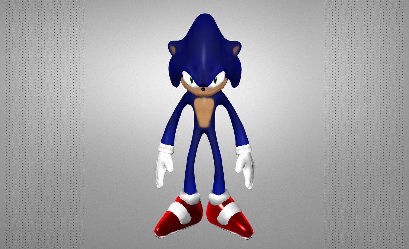 sonic hedgehog 3d model