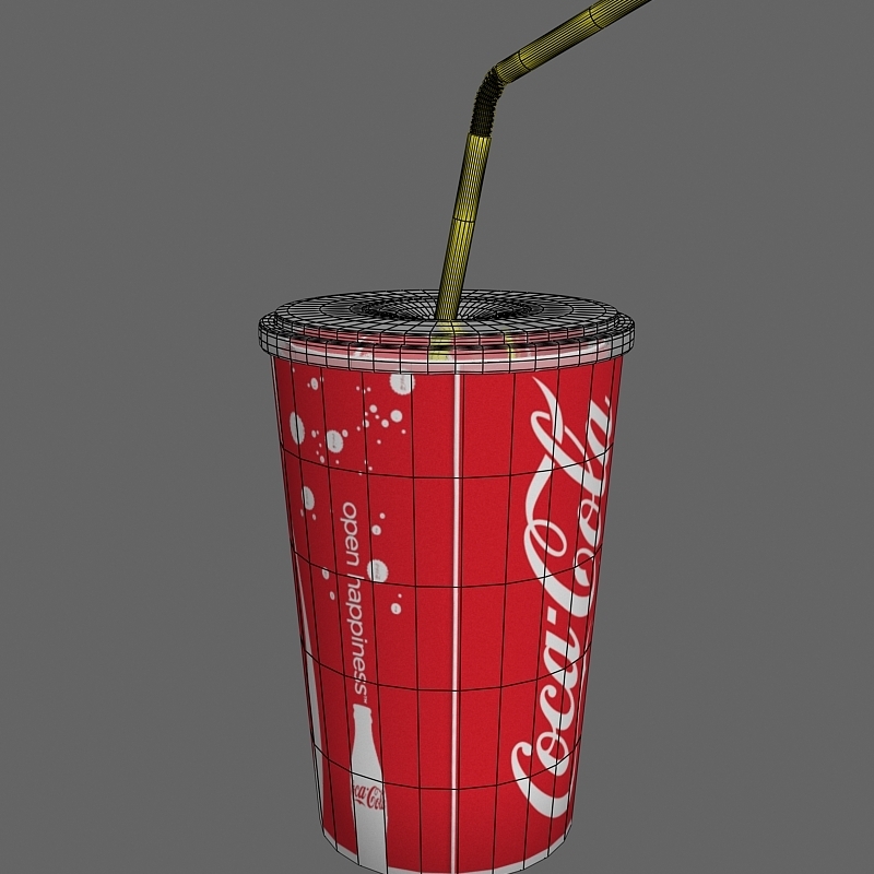 3d model of coca cola