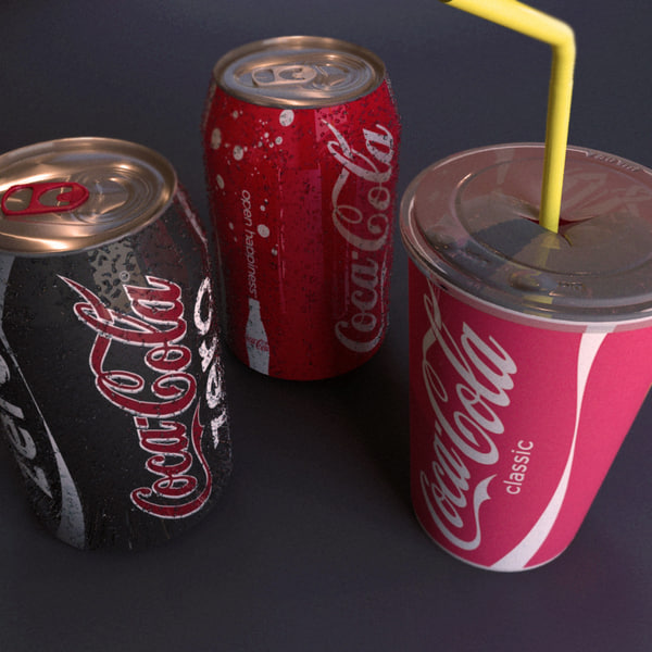 3d model of coca cola